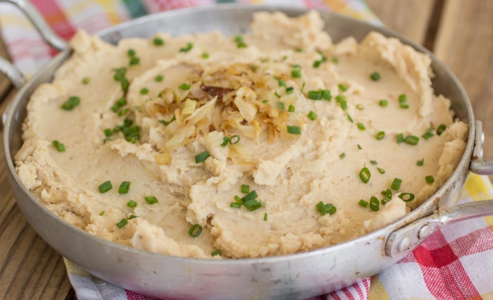 פירה שעועית לבנה ובצל - אתר הצמחונות והטבעונות הישראלי