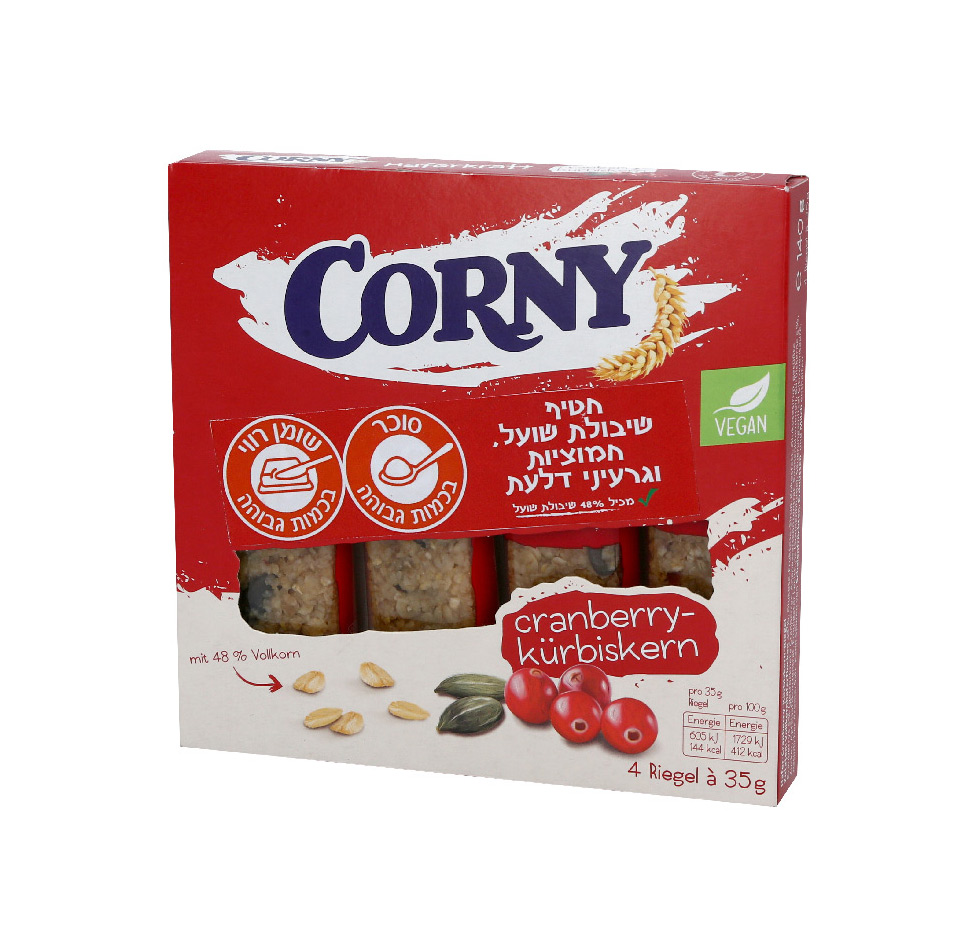 חטיפי קורני (Corny) - אתר הצמחונות והטבעונות הישראלי